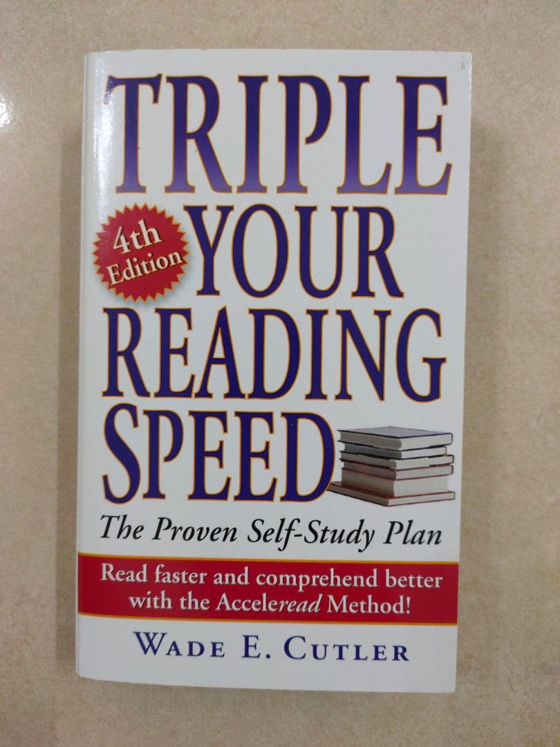 Triple Your Reading Speed by Wade E. Cutler (Nonfiction > Education ...