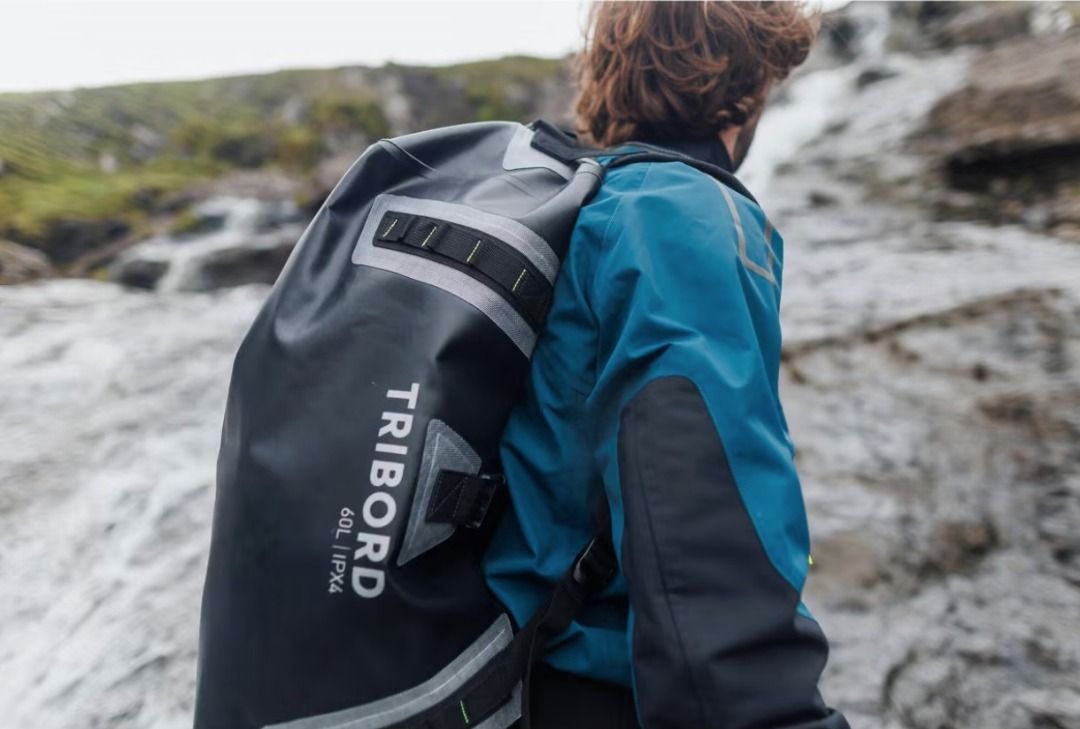 Tribord Waterproof Sailing Backpack 60 L - Black, Sports Equipment ...