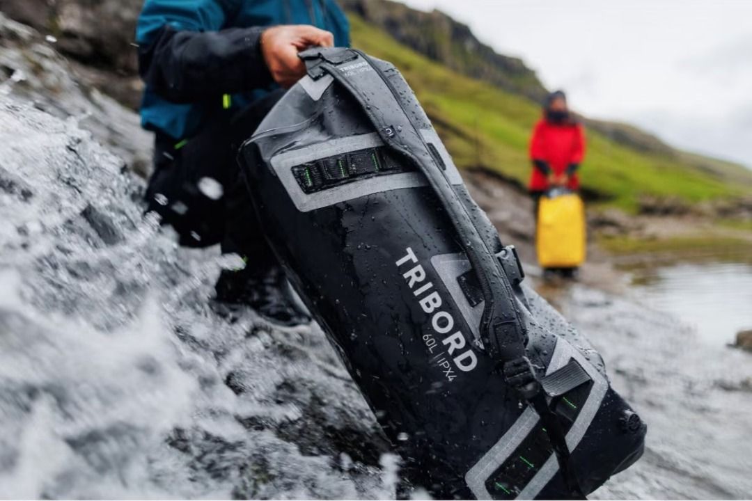 Tribord Waterproof Sailing Backpack 60 L - Black, Sports Equipment ...