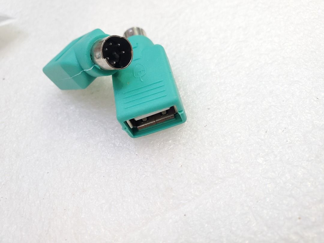 USB Female To PS2 PS 2 Male Adapter Converter Keyboard Mouse Mice Computers Tech Parts