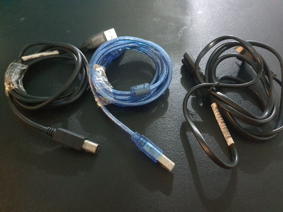 Usb Printer Cable Printer Power Cord Computers Tech Printers Scanners Copiers On Carousell