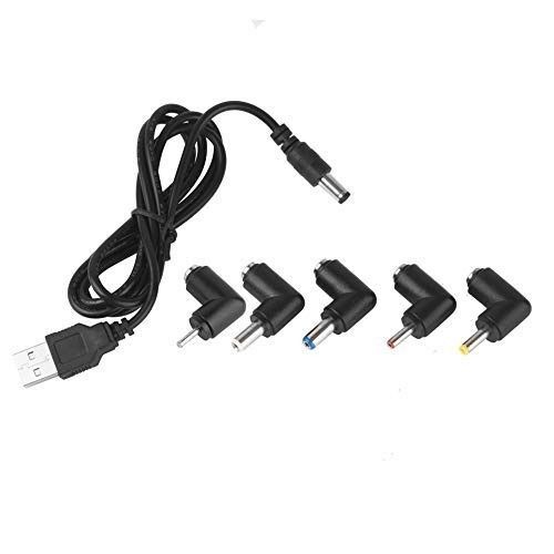USB to Round Power Plug,TENINYU USB Port Power Cable 5.5x2.1 Jack with ...
