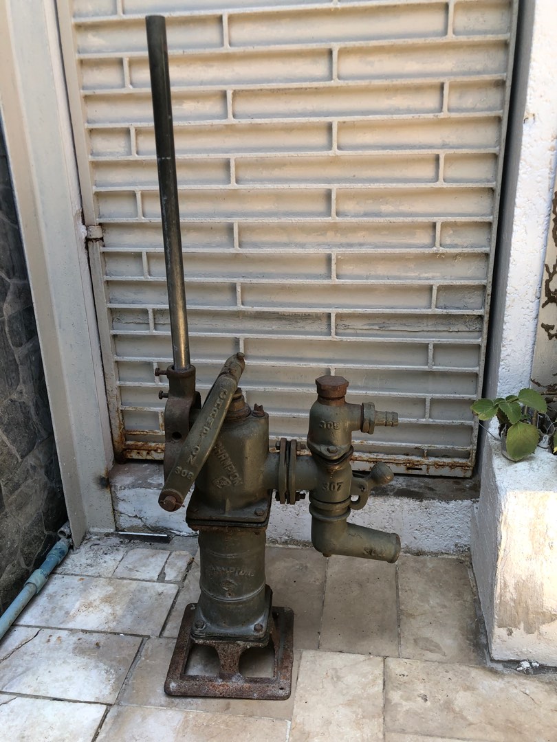 Used Vintage Champion Hand Water Pump Poso on Carousell