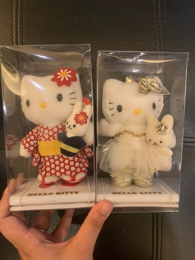 Vintage 2001 Hello Kitty Standee Plush Japanese Festival Kimono and ...