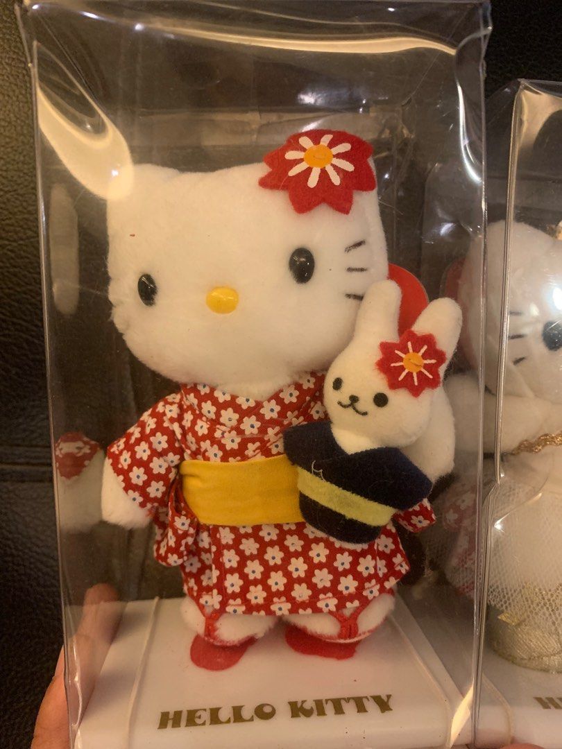Vintage 2001 Hello Kitty Standee Plush Japanese Festival Kimono and ...