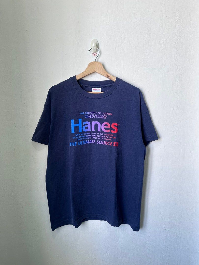 Vintage 90’s Hanes Shirt, Men's Fashion, Tops & Sets, Tshirts & Polo Shirts on Carousell