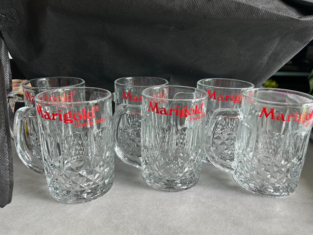 Vintage cups marigold long life drinks cup, Furniture & Home Living ...