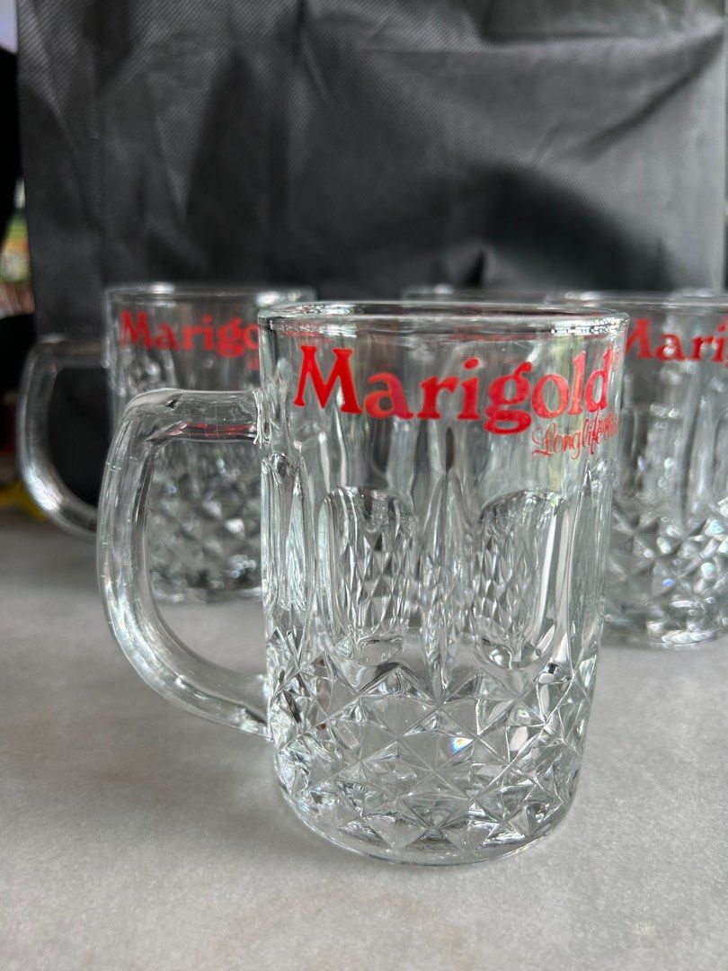 Vintage cups marigold long life drinks cup, Furniture & Home Living ...