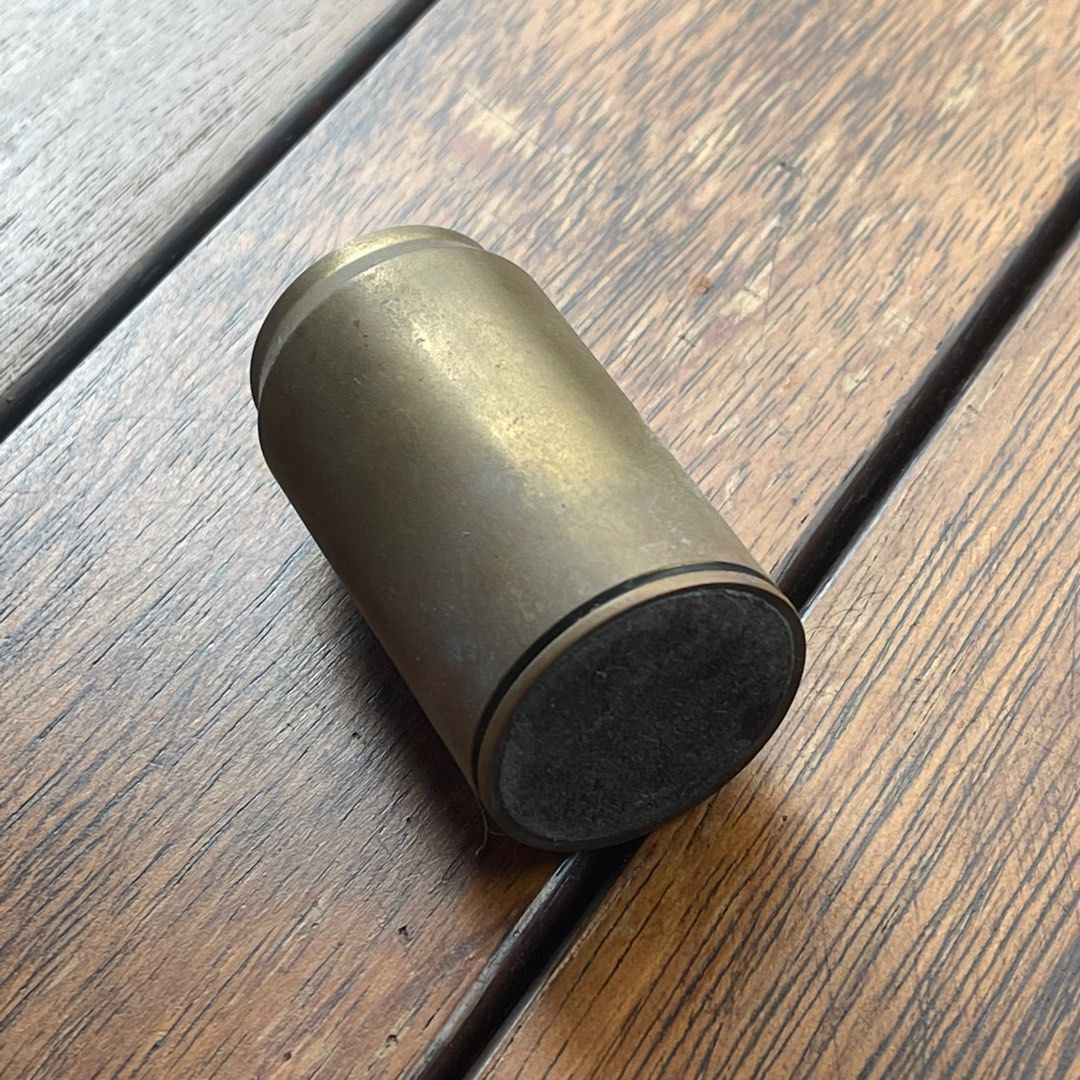 Vintage solid brass bullet shell for pen stand, Hobbies & Toys ...