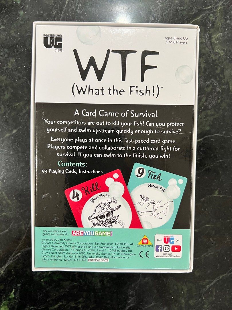 WTF (What The Fish) board game party game, Hobbies & Toys, Toys & Games ...