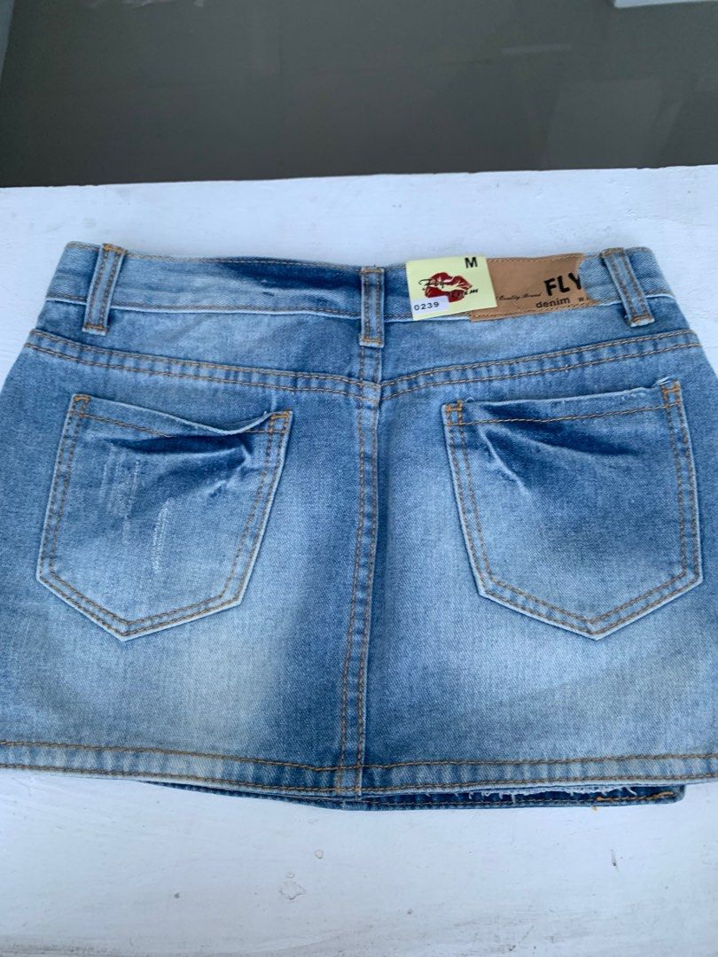 y2k mini micro pinterest bella hadid type denim skirt, Women's Fashion ...