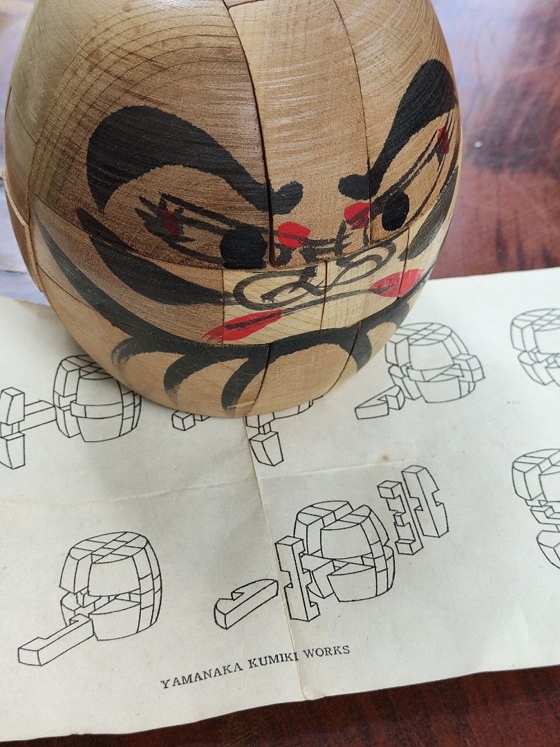 Yamanaka Kumiki Wooden Daruma Puzzle on Carousell