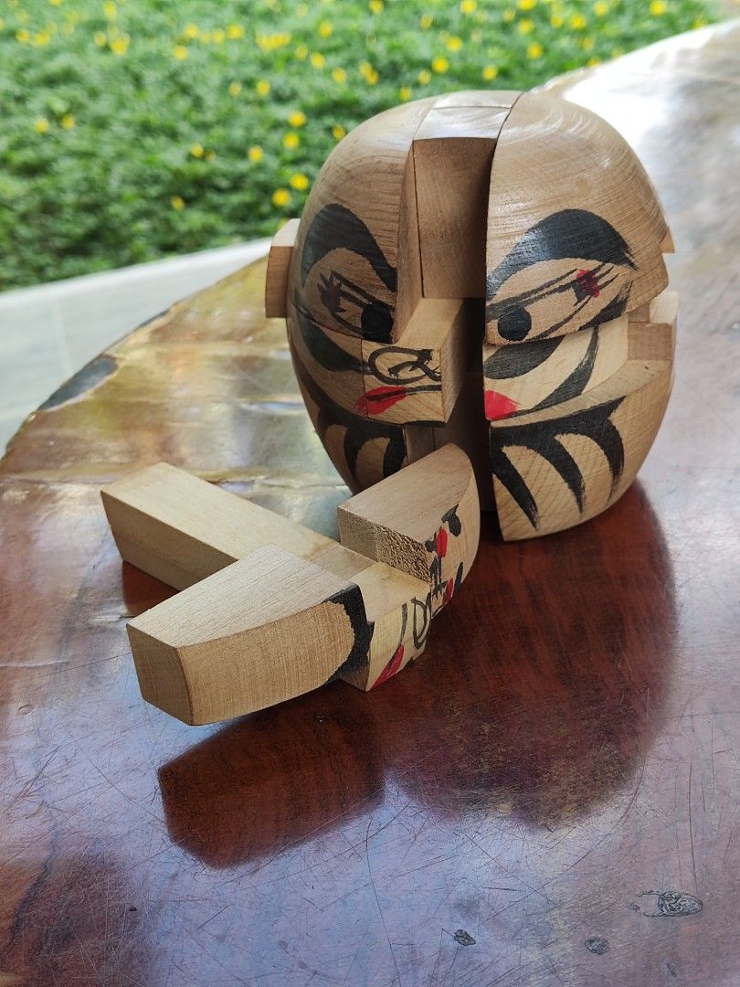 Yamanaka Kumiki Wooden Daruma Puzzle on Carousell