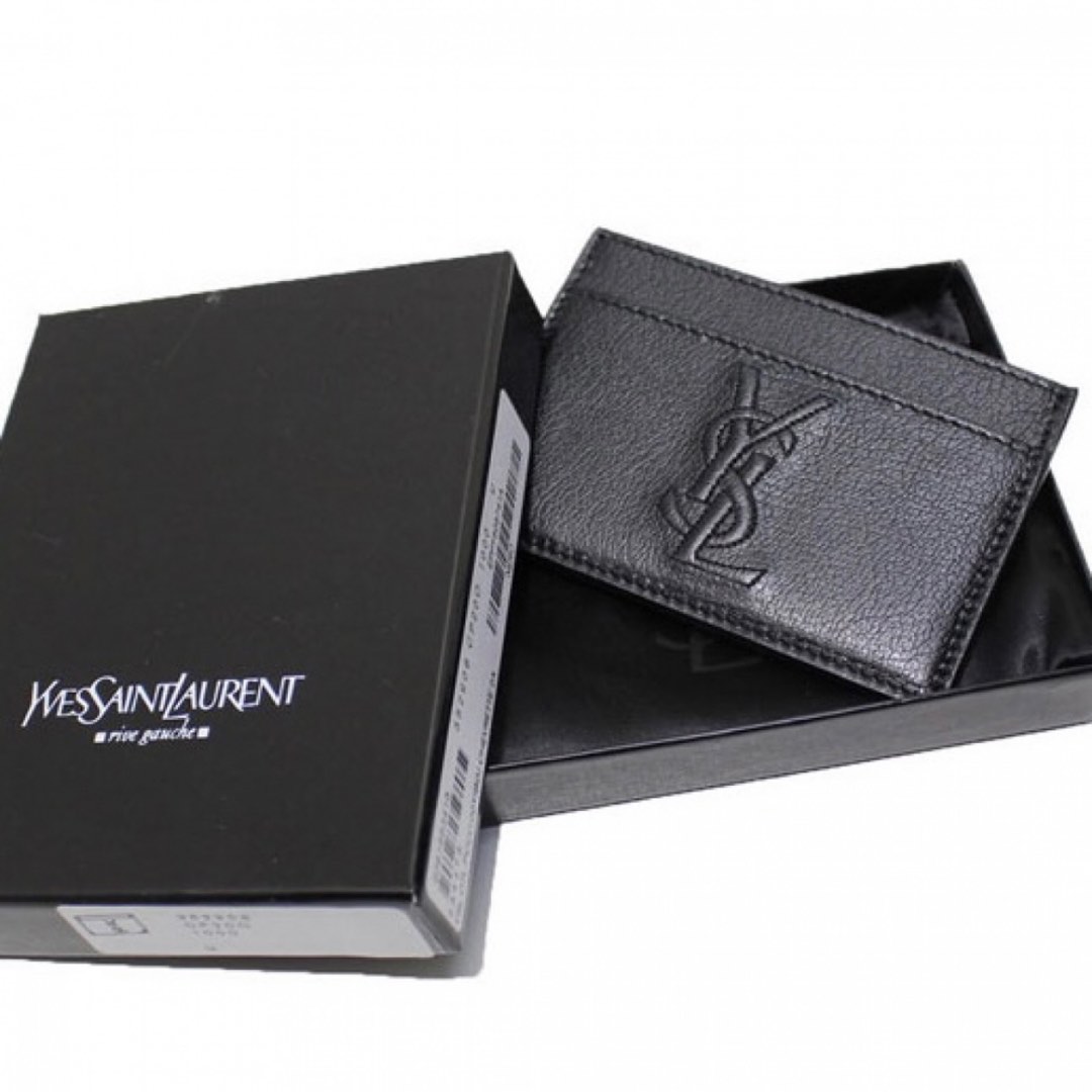 YVES SAINT LAURENT Logo Card Holder, Women's Fashion, Bags & Wallets ...