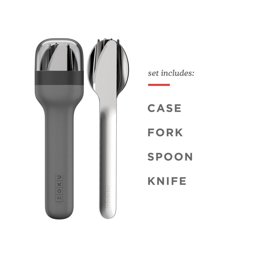 Zoku Pocket Utensil Set (Includes Spoon, Fork, Knife) NT0511, Furniture ...