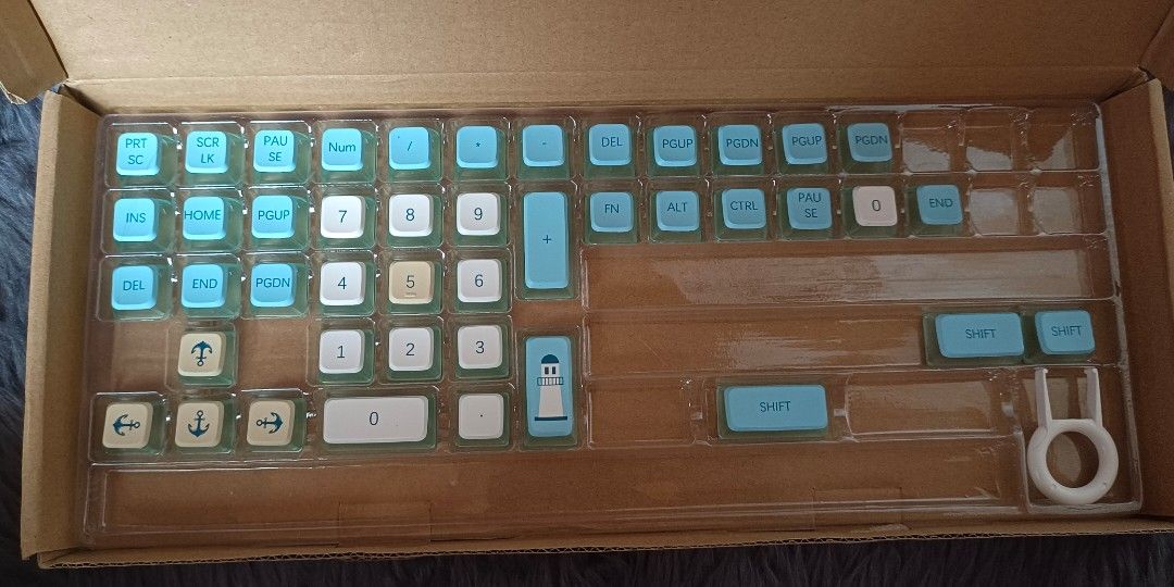 117 keycaps pbt summer beach keycaps, Computers & Tech, Parts ...