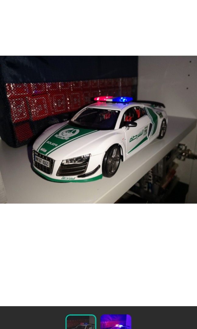 1/18 AUDI R8 DUBAI POLICE WITH LED, Hobbies & Toys, Toys & Games on ...