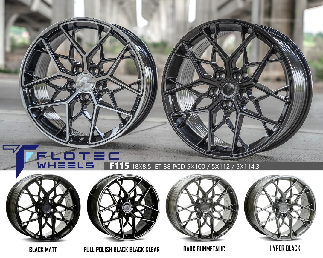 18'' FLOTEC F115 FLOW FORMING RIMS, Car Accessories, Tyres & Rims on ...