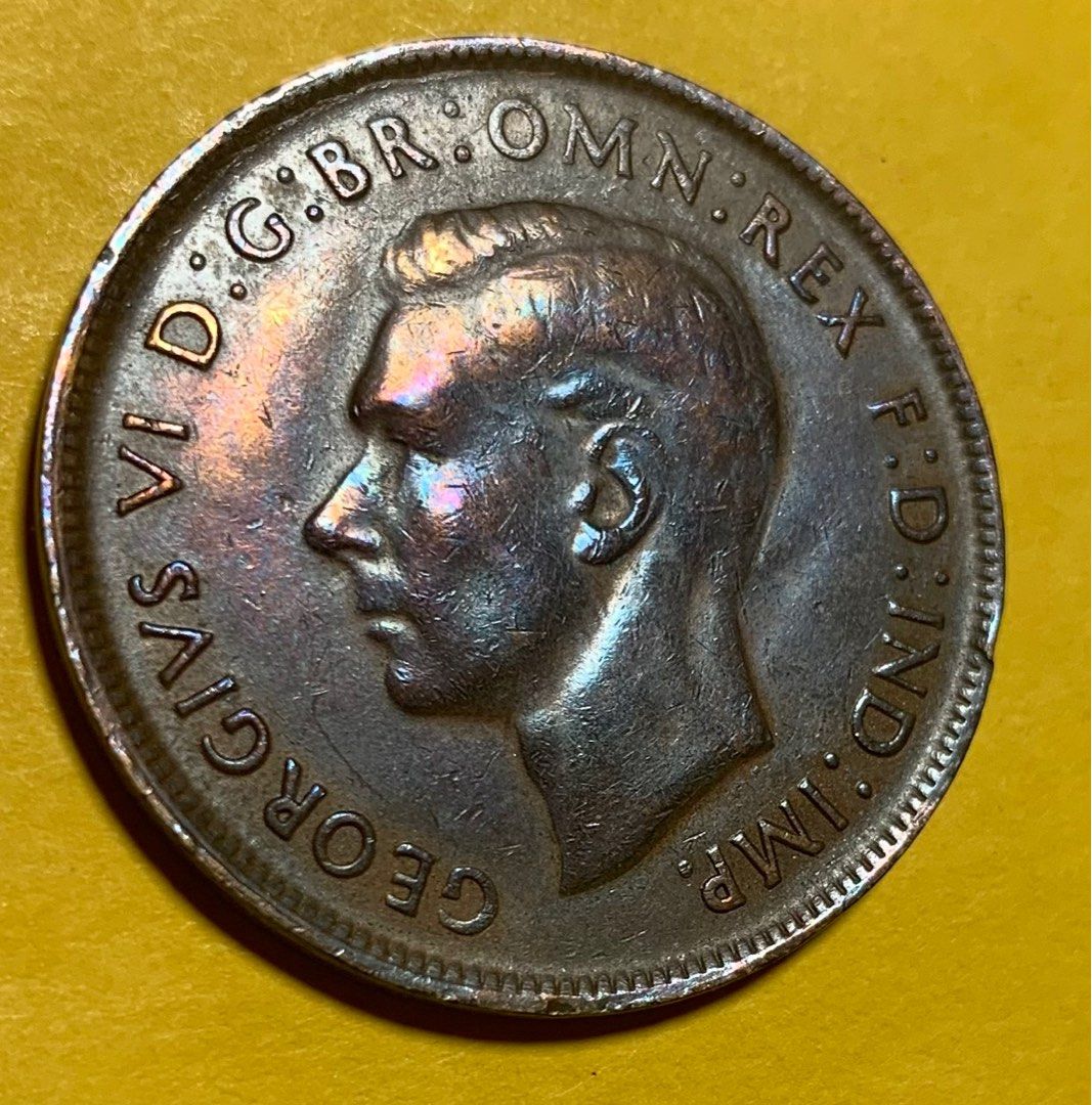 1948 Perth Mint King George VI Australia Penny - Price per Piece ...
