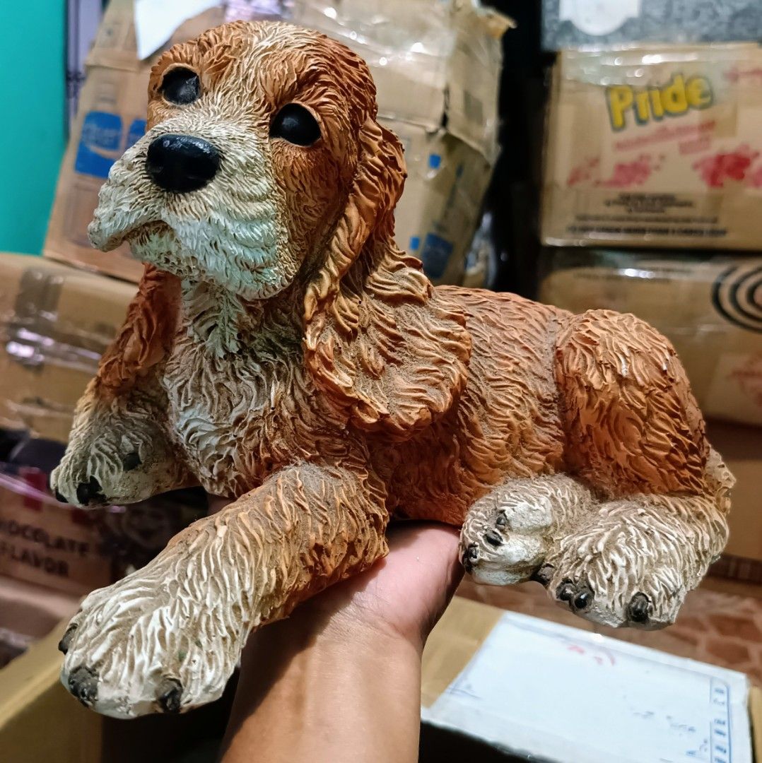 1988 Castagna Collection Resin Dog Figurine Cocker Spaniel Puppy Lying ...