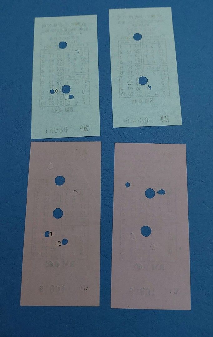 1990s kuantan City bus ticket 4pcs, Hobbies & Toys, Collectibles ...