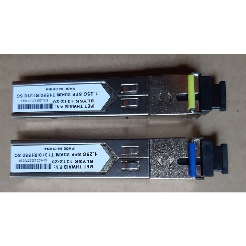 1 pair 1.25G SFP module optical Gigabit single-mode simplex SC ...