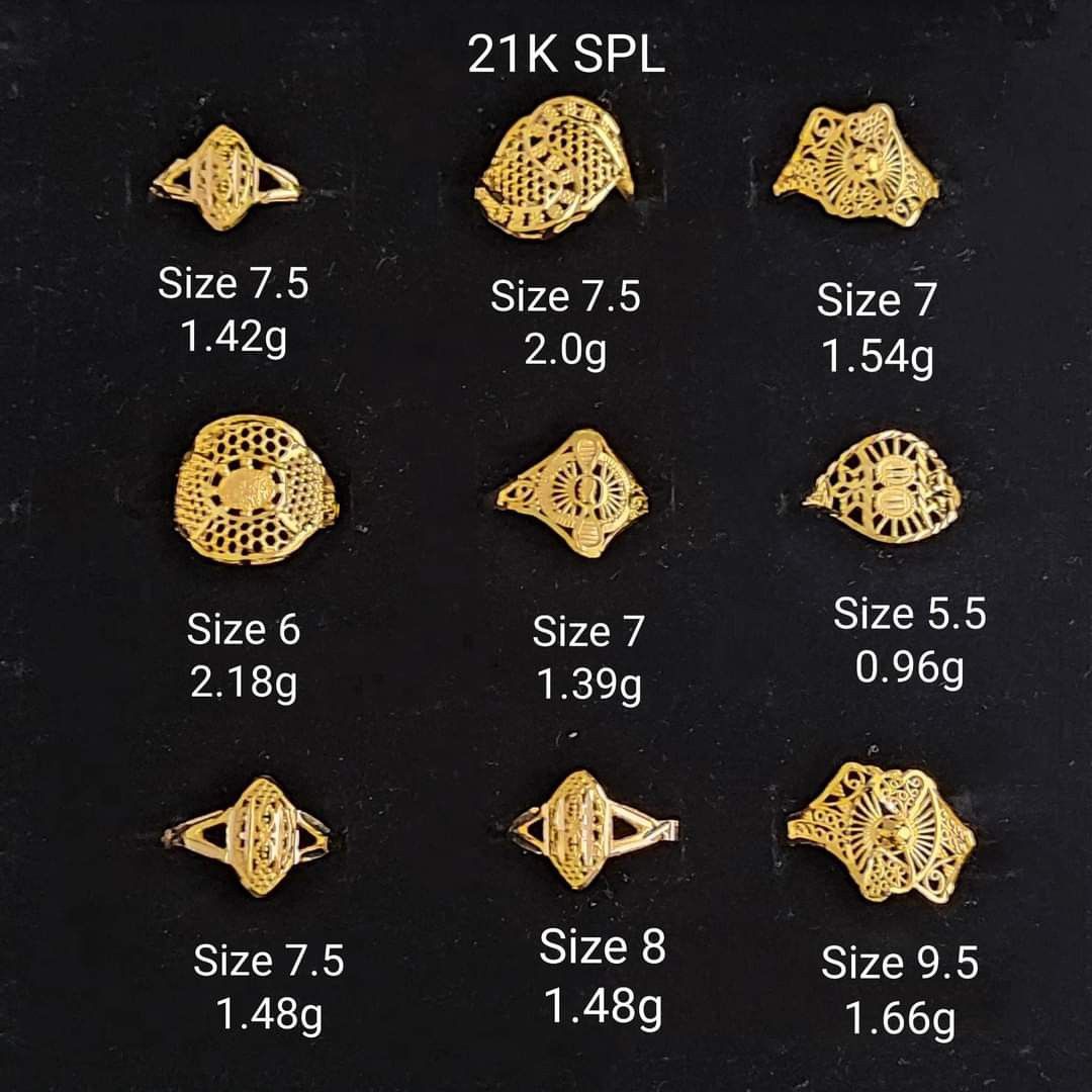 21K Saudi Gold ring, Women's Fashion, Jewelry & Organizers, Rings on ...