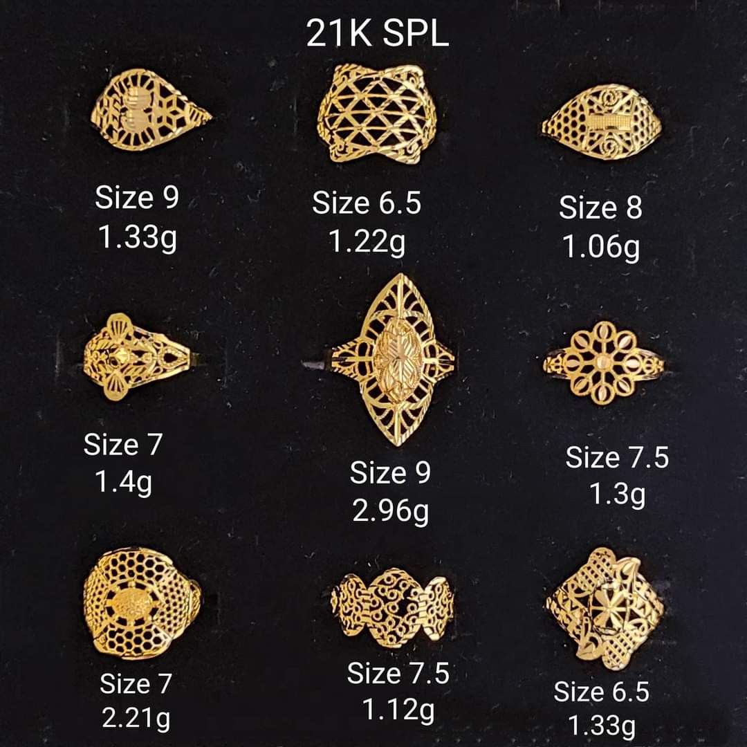 21K Saudi Gold ring, Women's Fashion, Jewelry & Organizers, Rings on ...