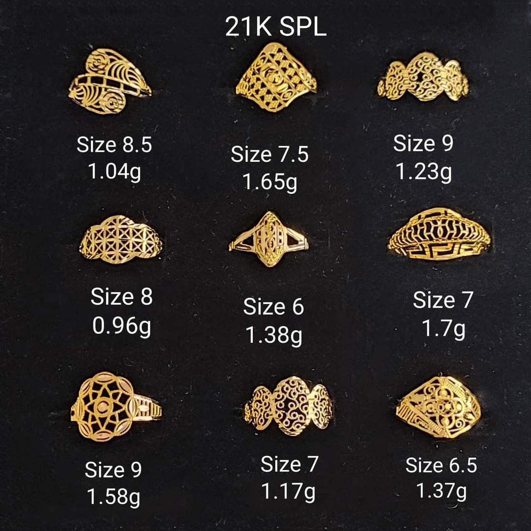 21K Saudi Gold ring, Women's Fashion, Jewelry & Organizers, Rings on ...