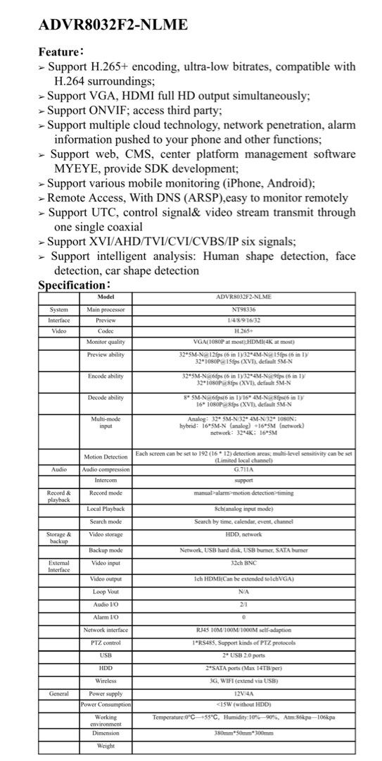 [Retail Exclusive] 7-STAR* XMeye Pro 4K 32CH XVR/DVR/NVR [Intelligent ...