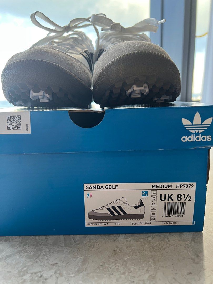 Adidas Samba Golf White (UK8.5, US 9), Men's Fashion, Footwear, Sneakers on Carousell