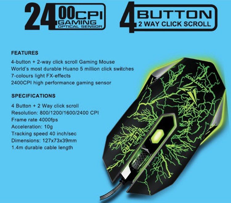 Alcatroz X-Craft Classic Gaming Mouse, Computers & Tech, Parts ...