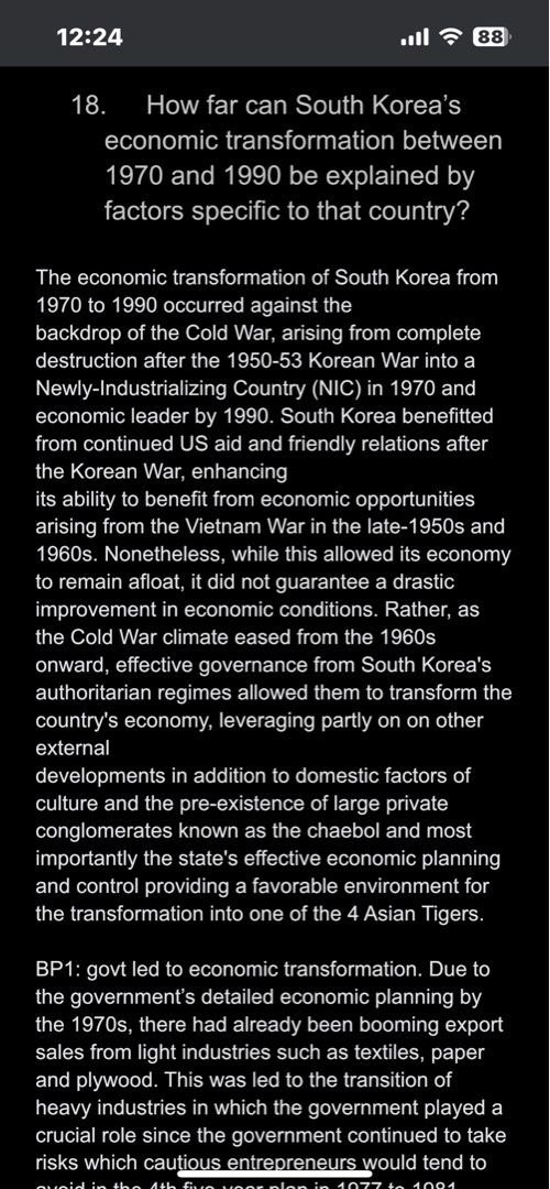 ALevels H2 history model essays on international history (paper 1 ...