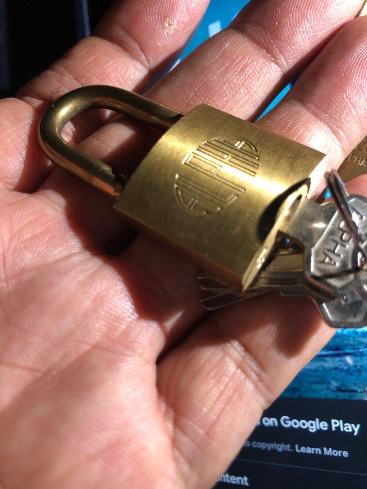 Alpha Brass Padlock 1000 25 Original Japan, Furniture & Home Living ...