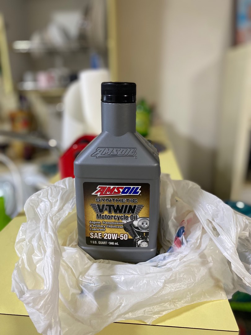 Amsoil 20w-50, Motorcycles, Motorcycle Accessories on Carousell
