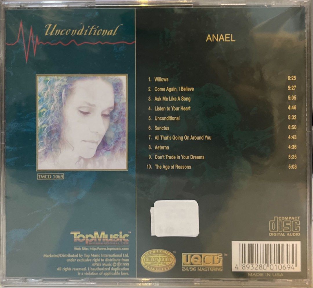 Anael: Unconditional - UQCD 24/96 Mastering, Hobbies & Toys, Music & Media, CDs & DVDs on Carousell