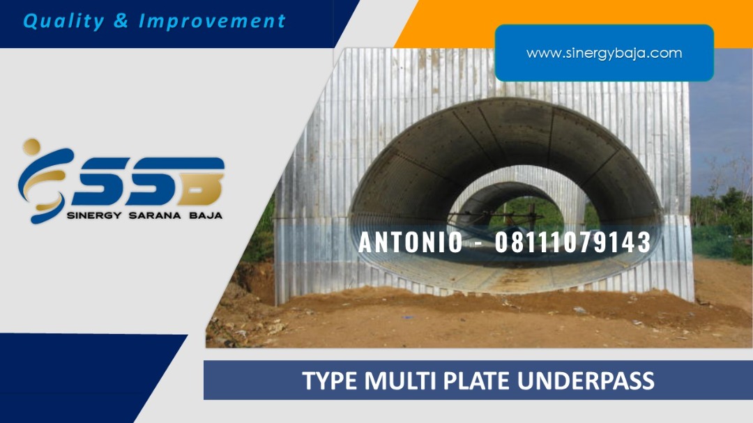 Armco Culvert Pipa Baja Bergelombang Gorong-Gorong Baja Guardrail ...