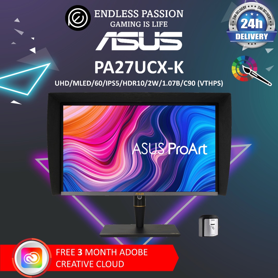 ASUS ProArt Display PA27UCX-K 4K HDR IPS Mini LED Professional Monitor ...