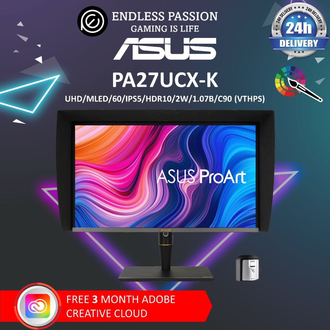 ASUS ProArt Display PA27UCX-K 4K HDR IPS Mini LED Professional Monitor ...