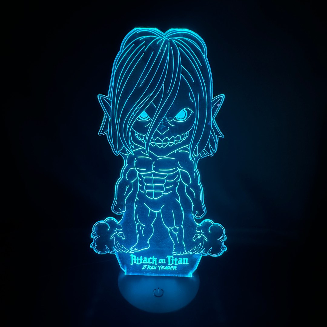 Attack Titan Eren Attack on Titan LED Night Light RGB With Remote ...