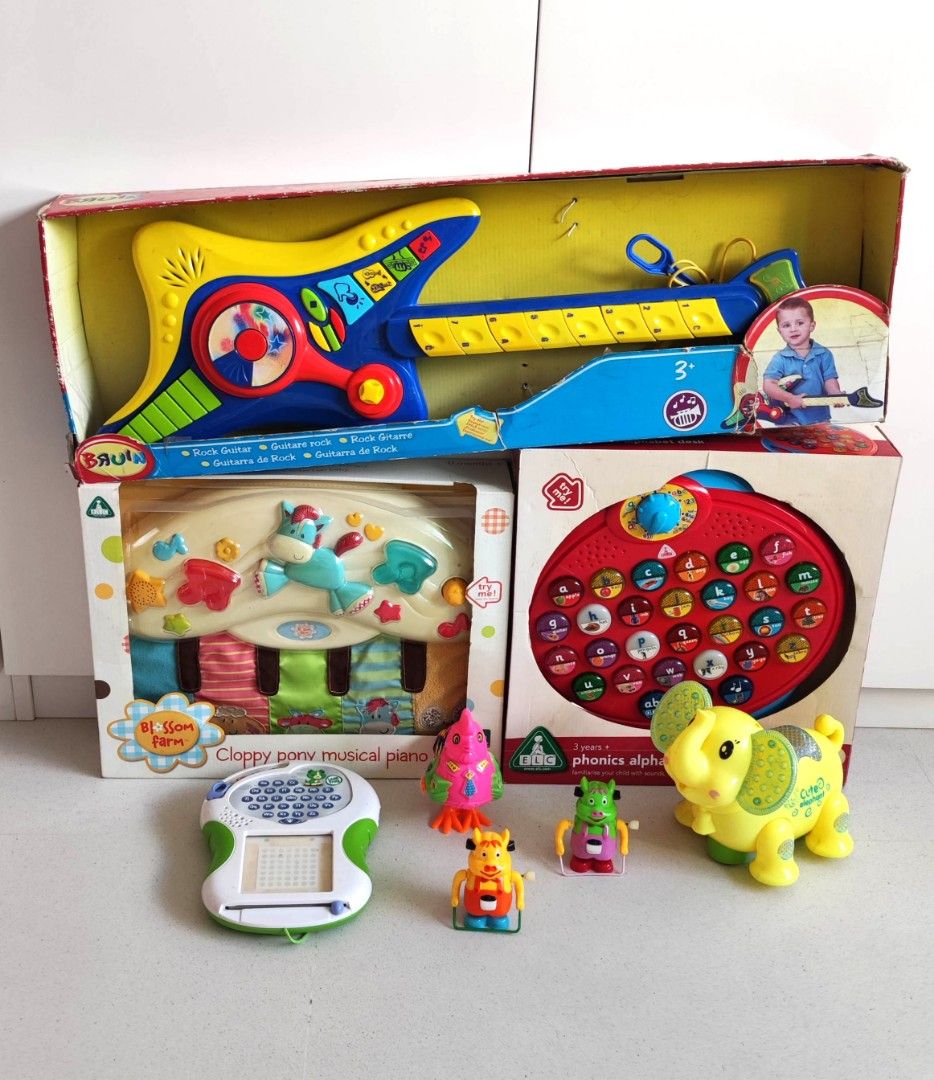 Baby Toy ELC Phonics Blossom Farm Cot Piano Bruin Guitar, Babies & Kids ...