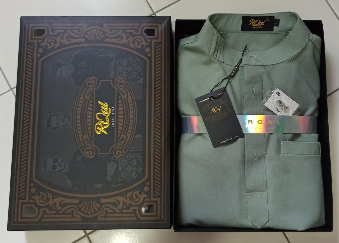 Baju melayu slim fit stretchable kain tebal Rqal Exclusive, Men's ...
