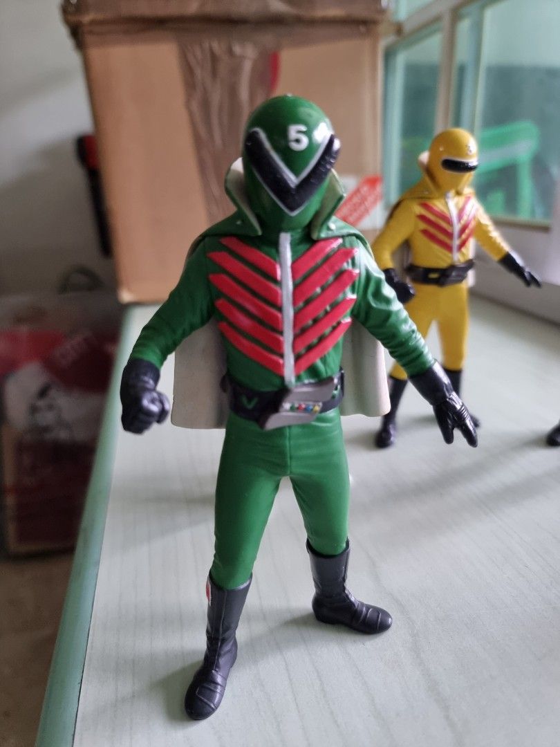 Bandai Goranger (Star Rangers) Soft Vinyl Squadron - Set of 5, Hobbies ...