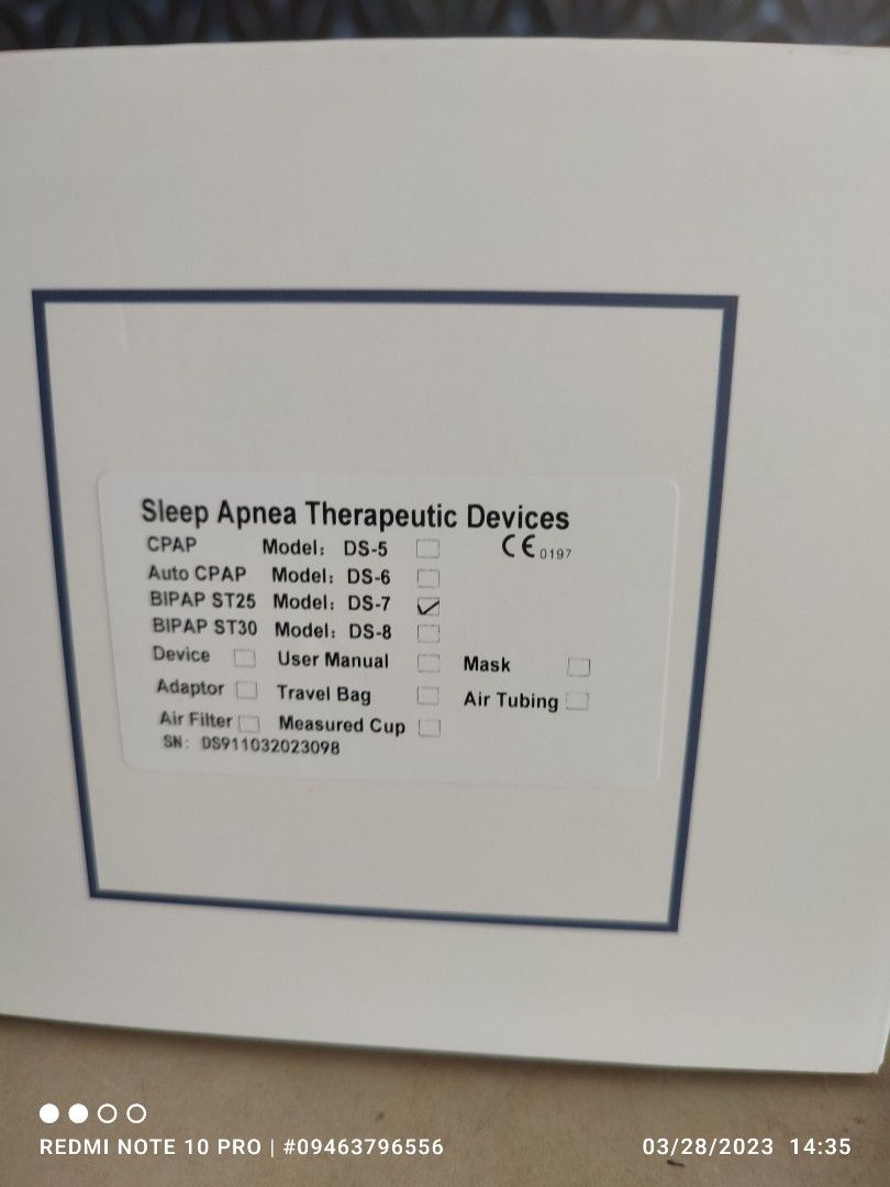 BIPAP Machine (BIPAP ST25/ST30), Health & Nutrition, Medical Supplies ...