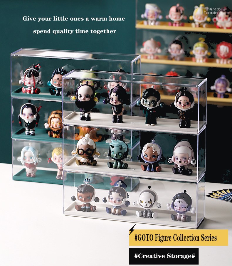 Blind Box Popmart Figurines Display Rack with Adhesive Stickers ...