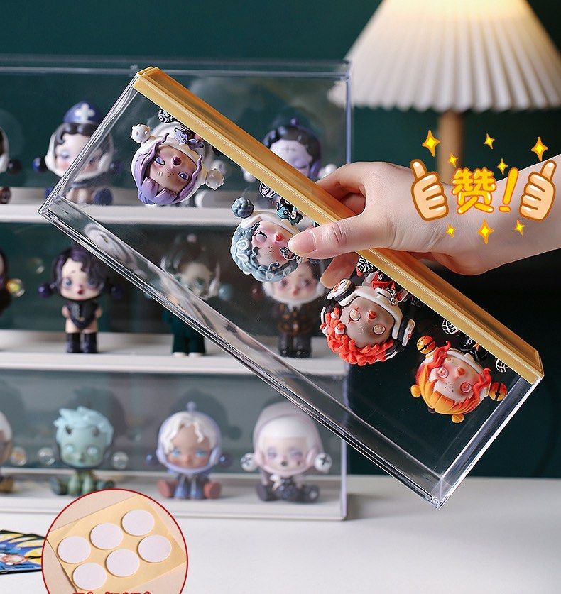 Blind Box Popmart Figurines Display Rack with Adhesive Stickers ...
