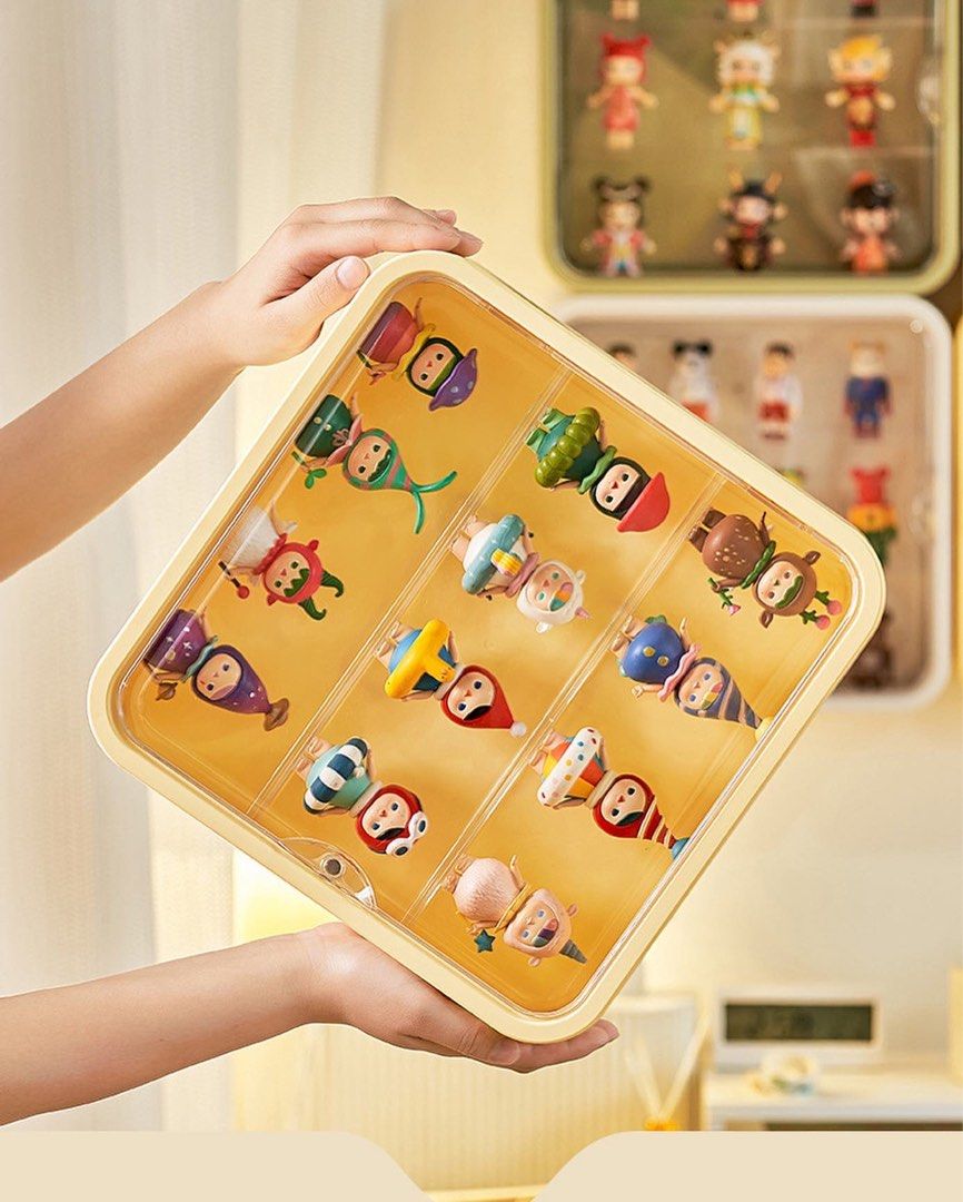 Blind Box Popmart Figurines Display Box with Adhesive Stickers ...
