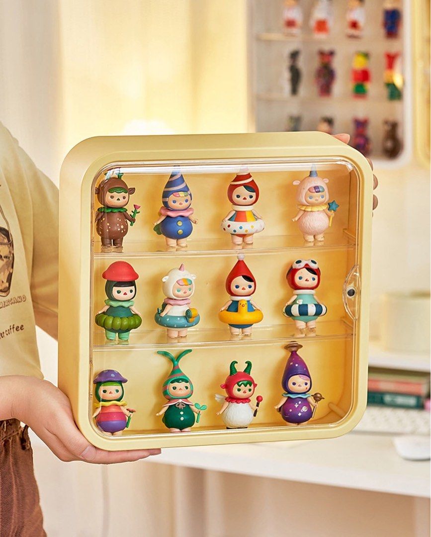 Blind Box Popmart Figurines Display Box with Adhesive Stickers ...