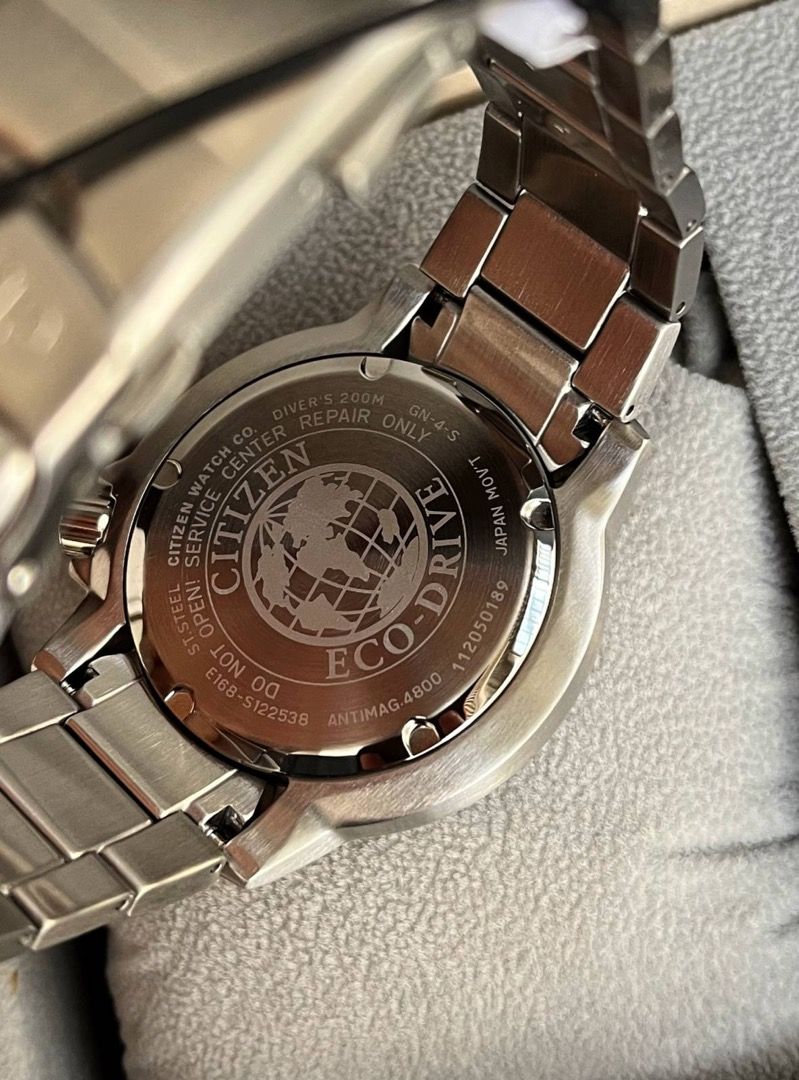 BNEW AUTHENTIC! Citizen Promaster Diver Watch BN0158-85X Eco-Drive Green Dial Stainless Steel ...