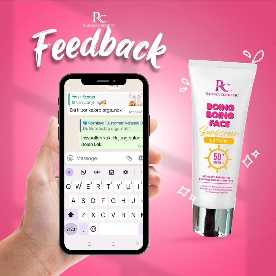 Raiessa Boing Boing Face Sunscreen Lotion, Beauty & Personal Care, Face ...